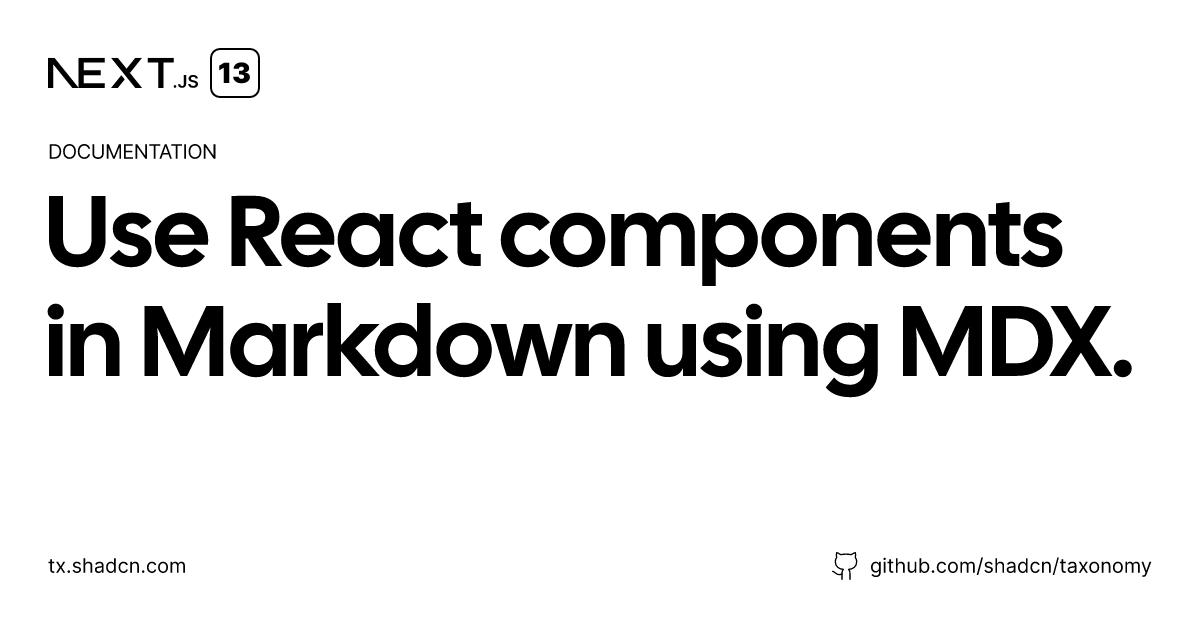 Components Taxonomy